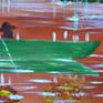 Autumn Fishing Painting by Tanja Bell | Saatchi Art