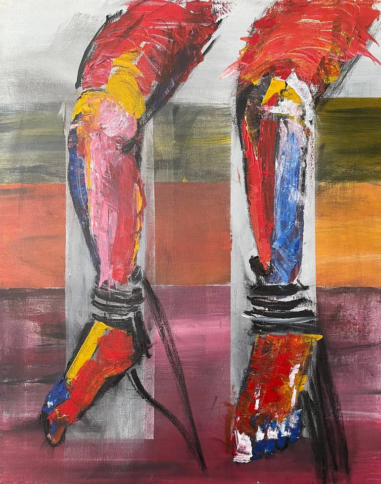 Heavy Steps Painting by Eric Matthew Johnson | Saatchi Art