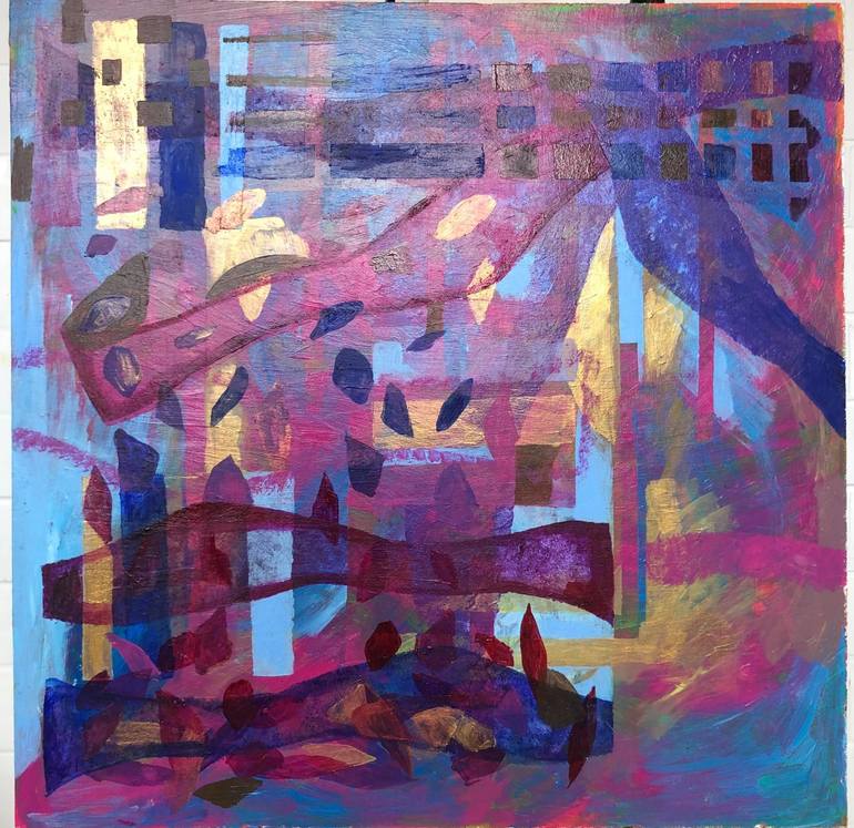 Fish in a Pond at Evening Painting by Meagan Murphy | Saatchi Art