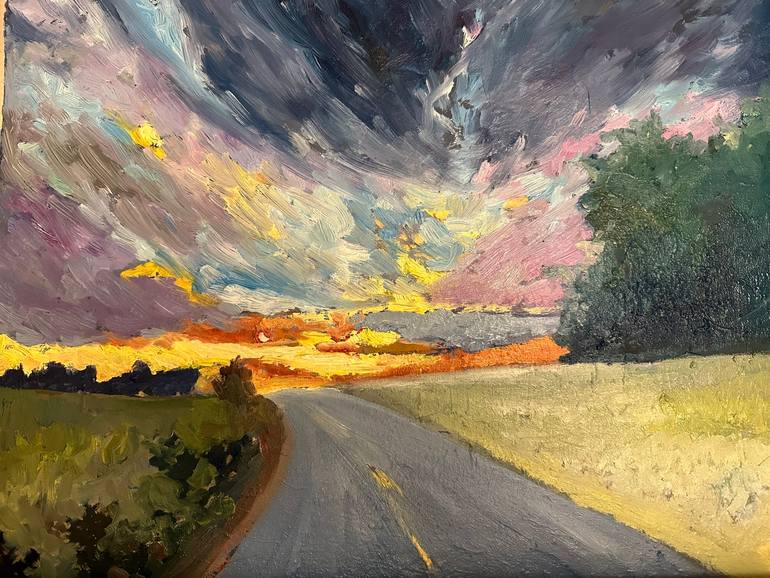 Chasing the light Painting by V Gurusamy | Saatchi Art
