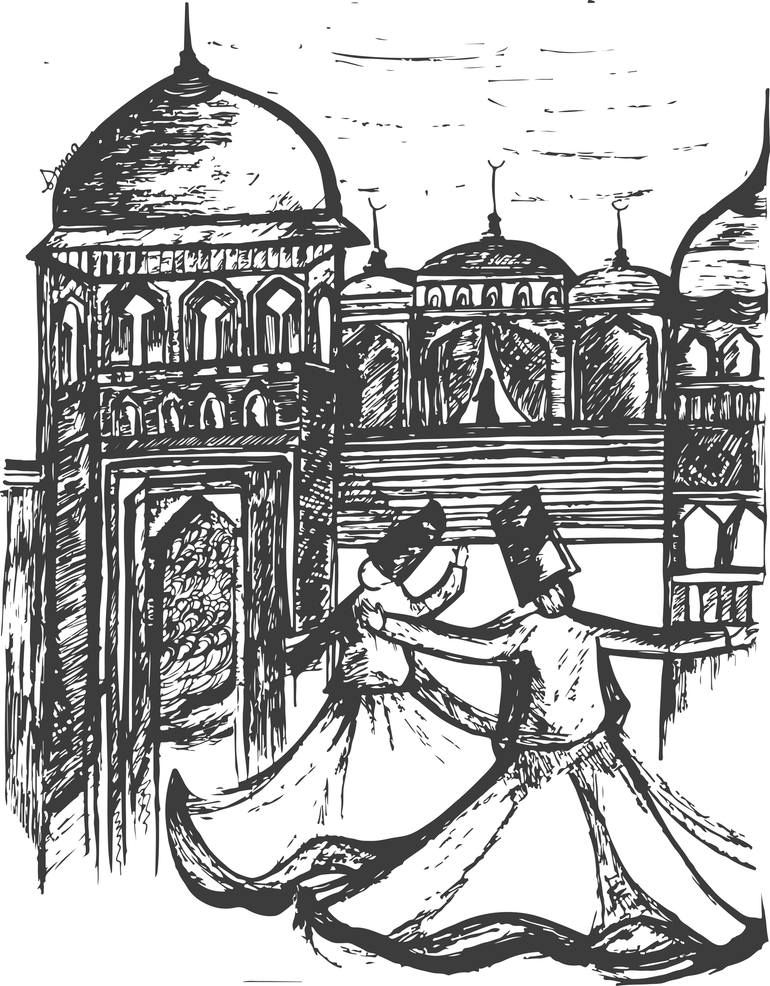 Khawaja Drawing by Amna Mogul | Saatchi Art