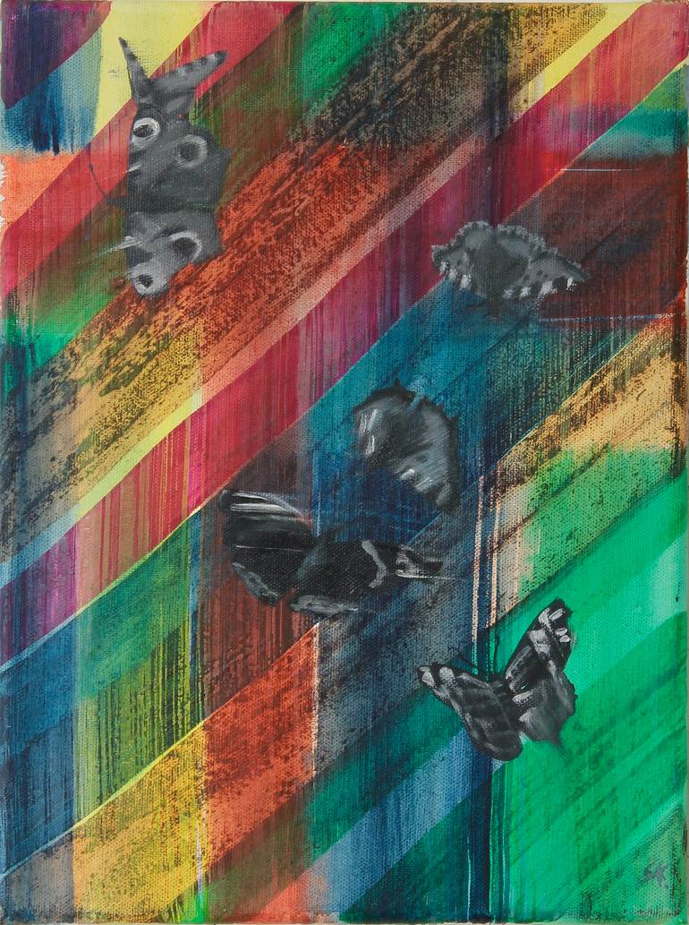 Flit Flat 3 Painting by Sabine Kirste | Saatchi Art