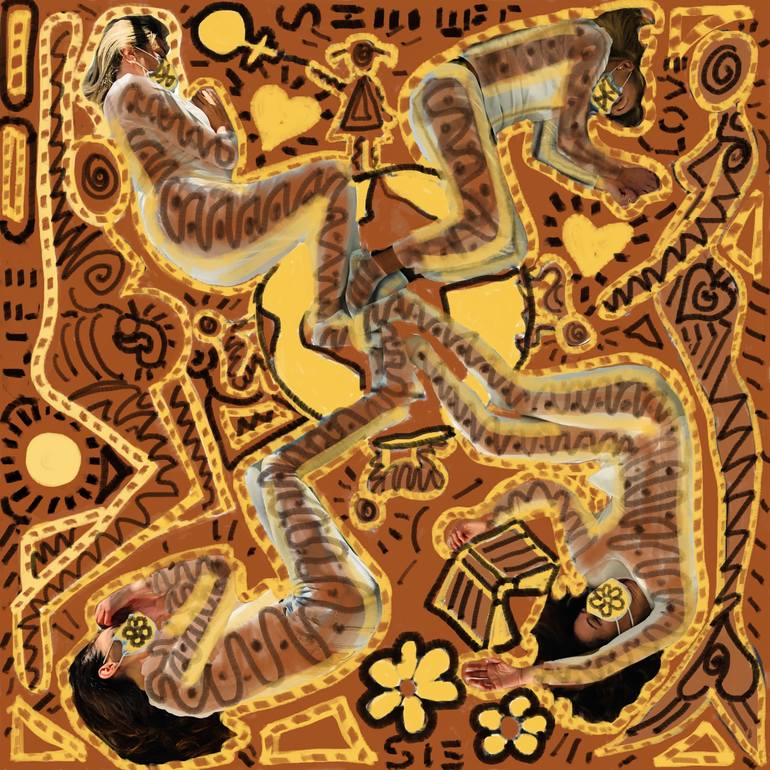 Betulle digital preparatory sketch Mixed Media by Claudia Cantoni ...