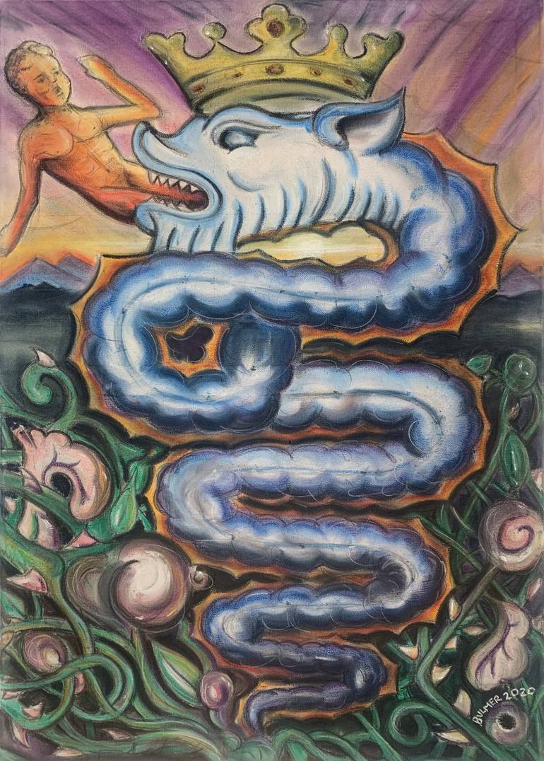 Biscione Drawing by Robert Bulmer | Saatchi Art