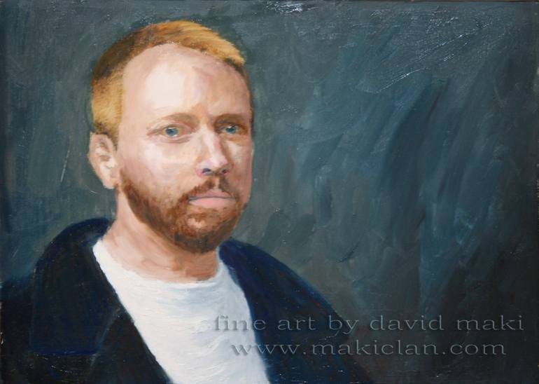 Self-portrait 2009 Painting by David Maki | Saatchi Art