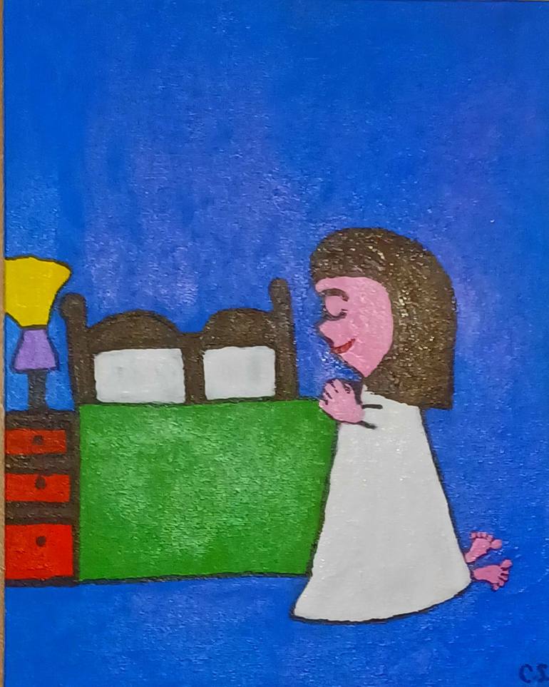 Say your prayers Painting by Carrie Sullivan | Saatchi Art