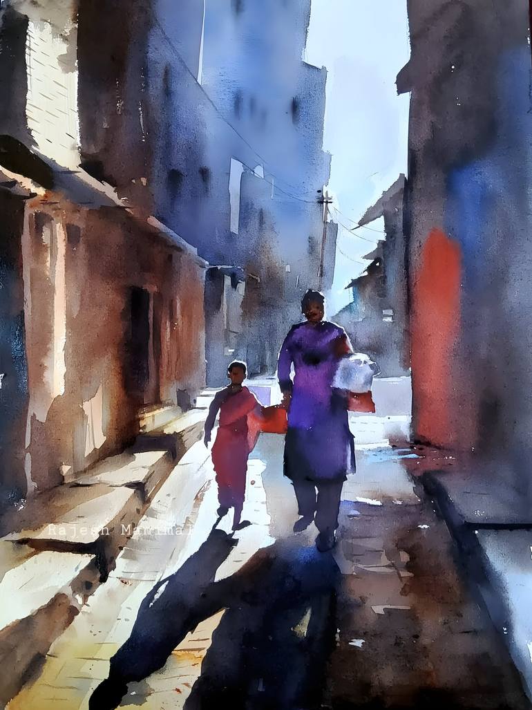Faithful Bond Painting by Rajesh Manimala | Saatchi Art