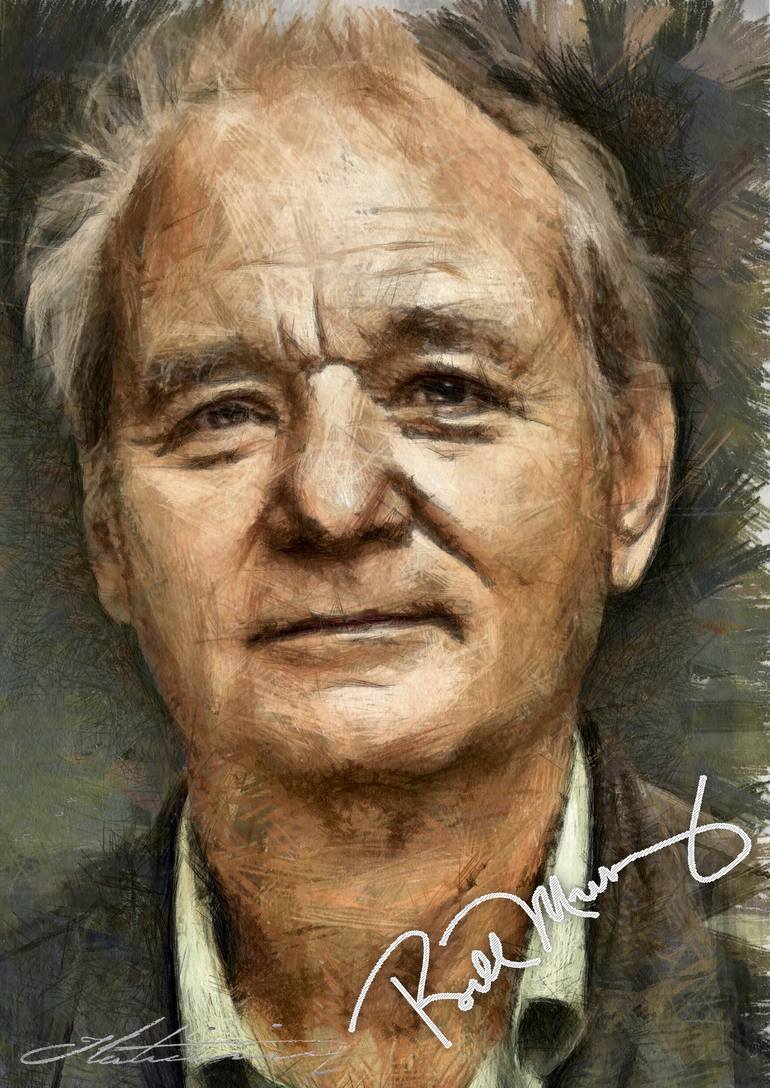 Bill Murray Portrait an Award Winning artist Zoran Zlaticanin - Limited ...