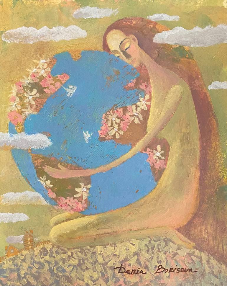 Mother Earth Painting by Daria Borisova | Saatchi Art