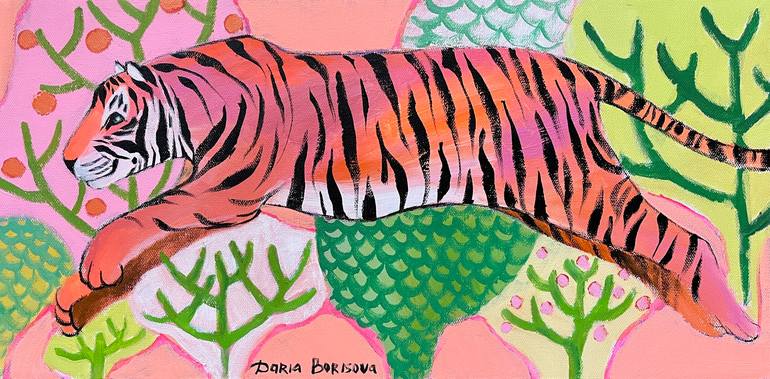 The Jump Painting by Daria Borisova | Saatchi Art