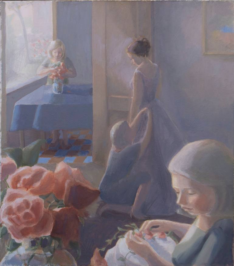 Mother of the bride Painting by Sara Fletcher | Saatchi Art