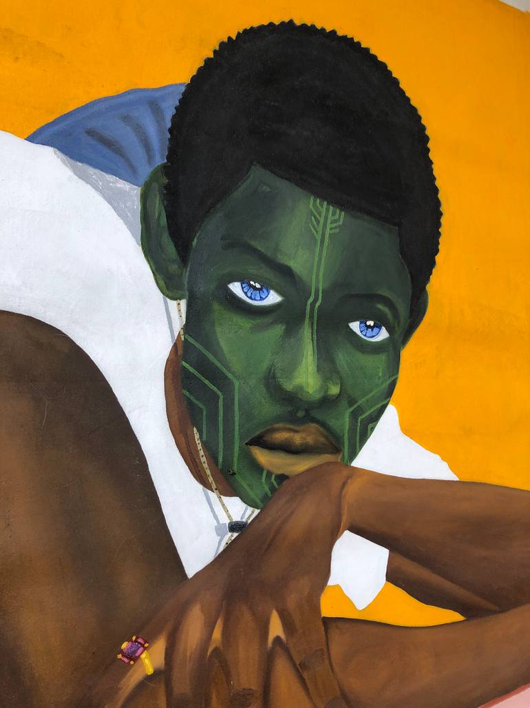 The king's ring Painting by Gbenga Eniafe | Saatchi Art