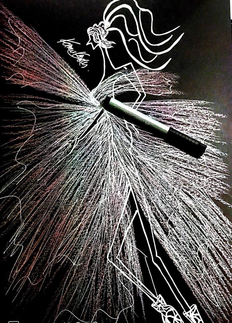 Sassy Chic'Ka Drawing by Fluffy's Art Space | Saatchi Art