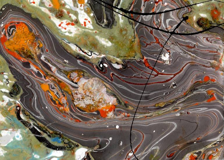 HE WALKS Painting by Rida Fatima | Saatchi Art