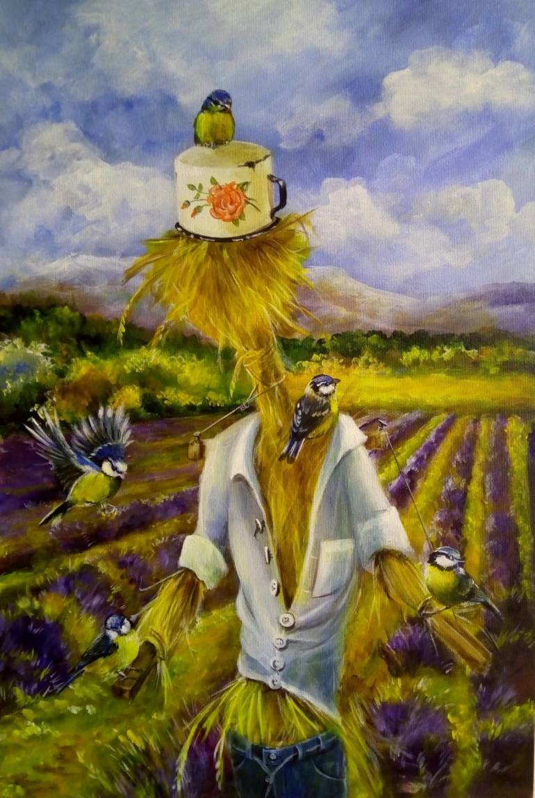 Scarecrow Painting by Biljana Tadic | Saatchi Art