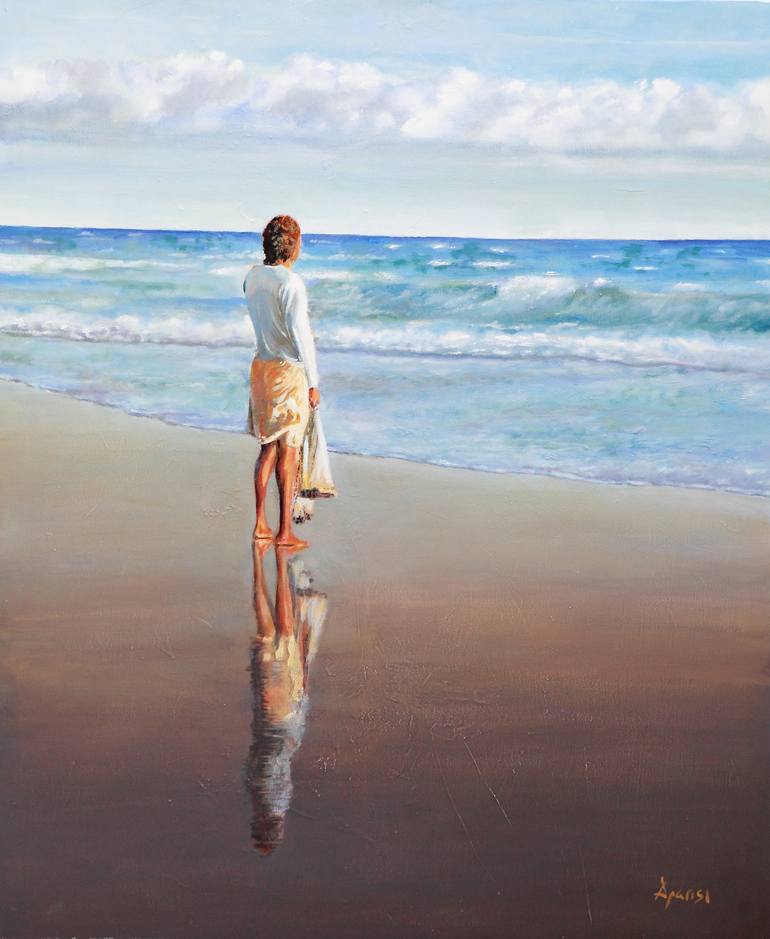 El Rall (Valencian Fisherman) Painting by Joan Aparisi | Saatchi Art