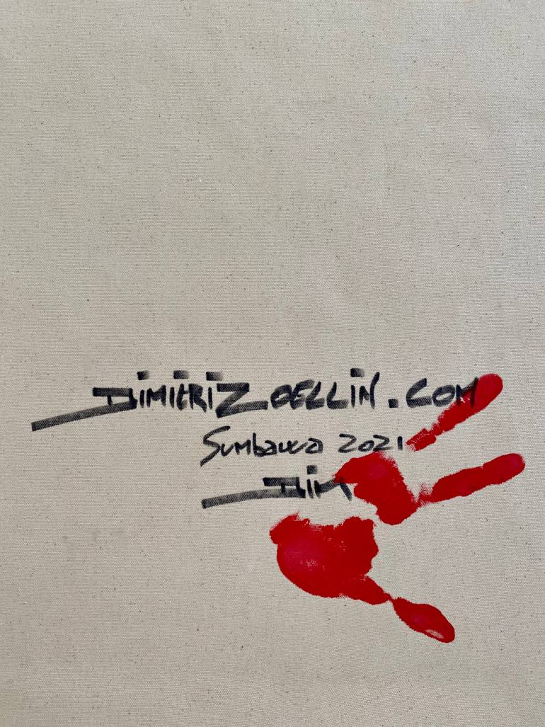 Speak of gold in your heart, acrylic painting on canvas, fancy doggie ...