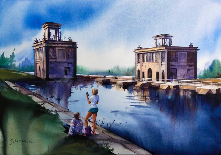 Gates Painting by Olga Bezlepkina | Saatchi Art