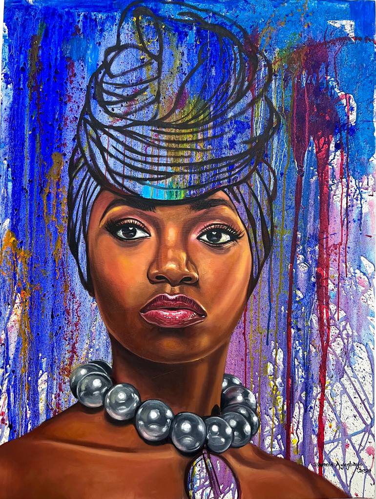 Culture 8 Painting by Damola Ayegbayo | Saatchi Art
