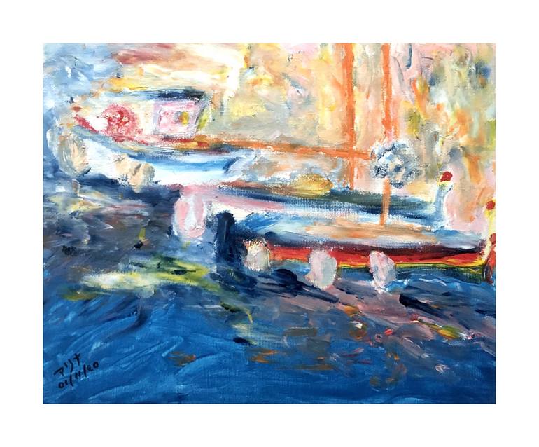 Dancing boats Painting by Marina Jovanovic | Saatchi Art