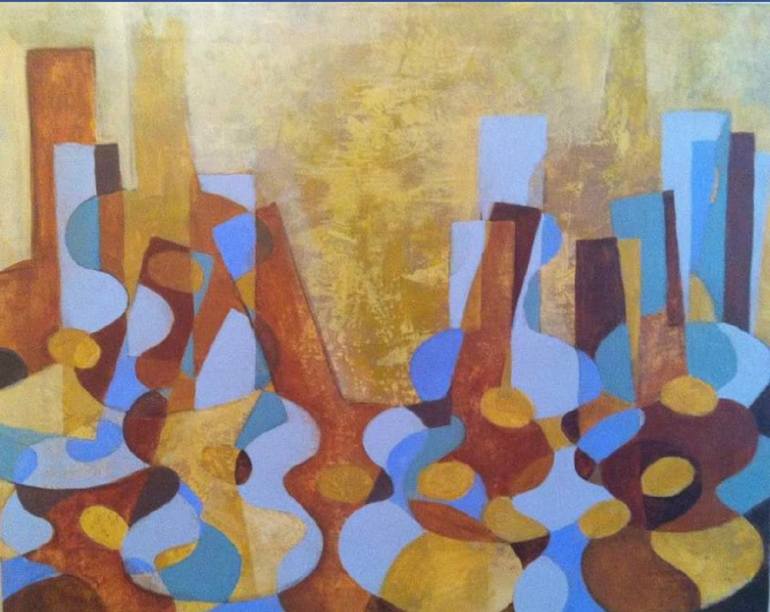 Acoustic Guitars Painting by Darci Banks | Saatchi Art