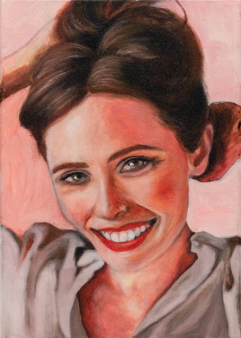 Elizabeth Olsen Painting by Amelia Lau | Saatchi Art