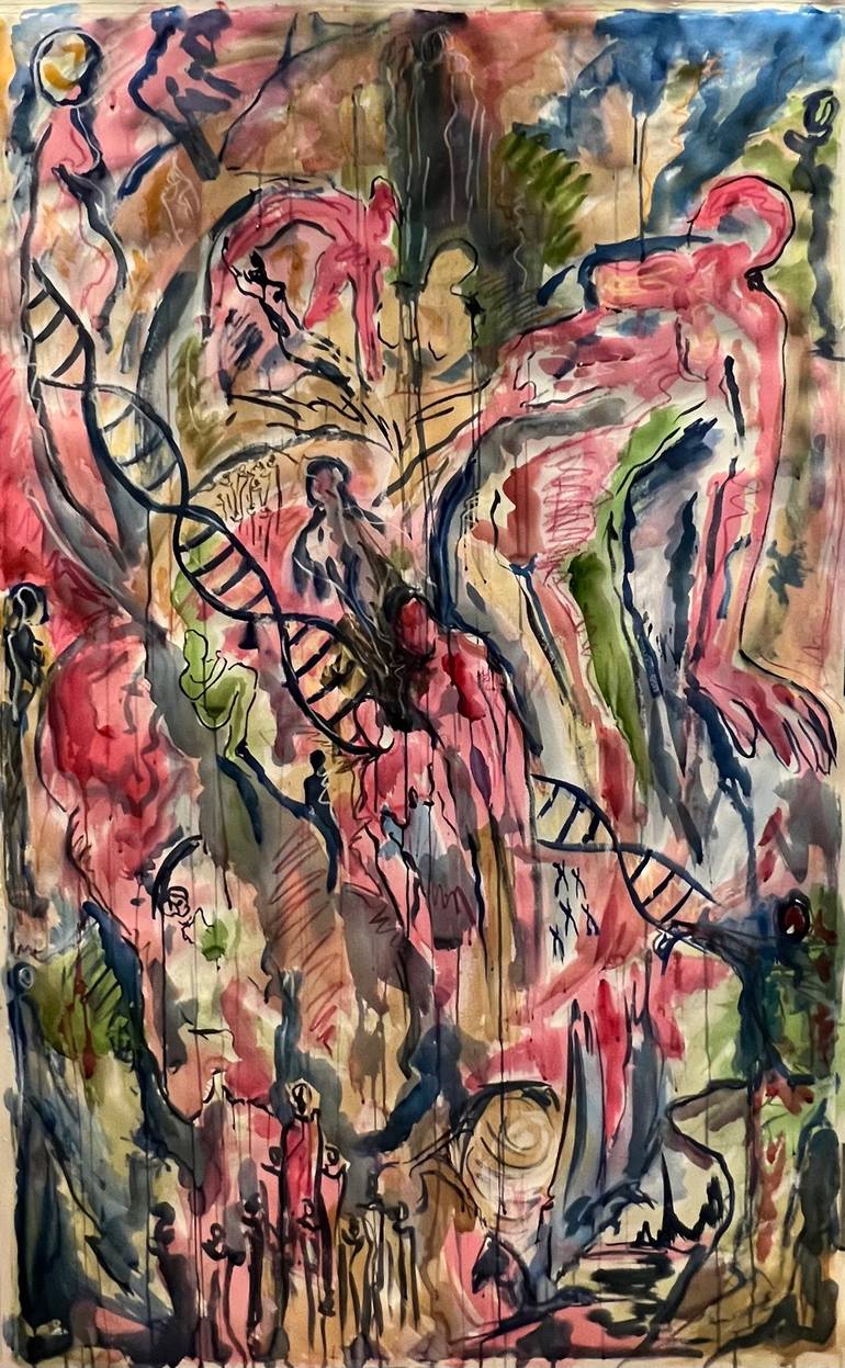 Untitled dominance Painting by Nada Hafez | Saatchi Art