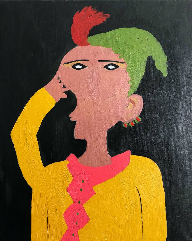 The Observer Painting by Sophia Oshodin | Saatchi Art