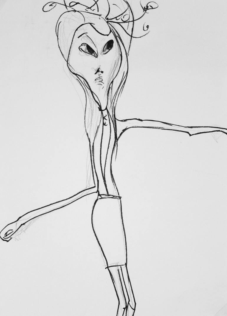 (part of)the unbelivable truth Drawing by daniella wood | Saatchi Art