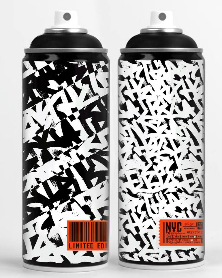 Custom Graffiti Cans Sculpture by Peachy Nemo | Saatchi Art