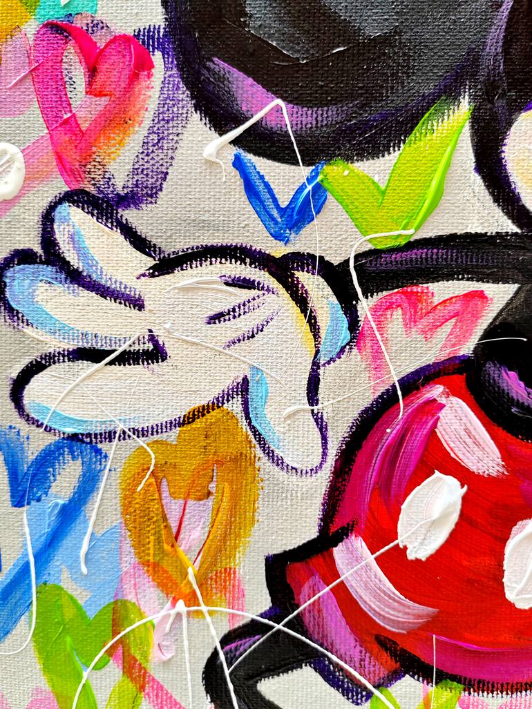 Mickey and Minnie mouse in love Painting by Aliaksandra Tsesarskaya ...