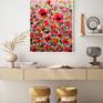 Abstract poppies field Painting by Aliaksandra Tsesarskaya | Saatchi Art
