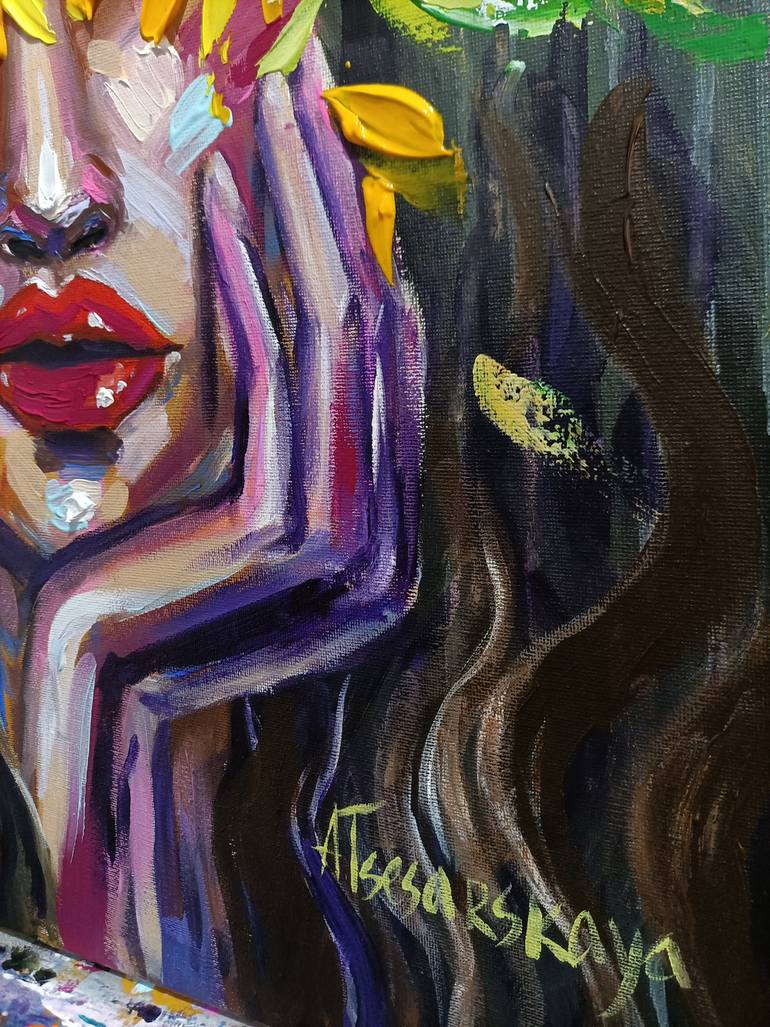 Sunflowers Painting by Aliaksandra Tsesarskaya | Saatchi Art
