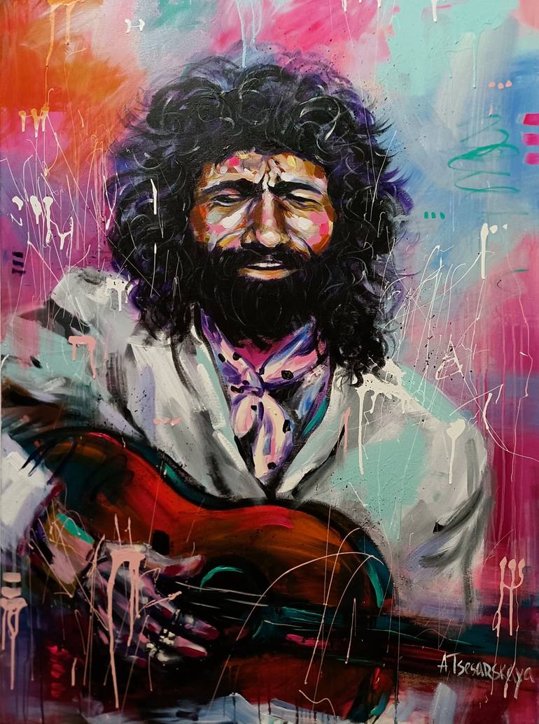 Camaron -original acrylic painting on canvas Painting by Aliaksandra ...