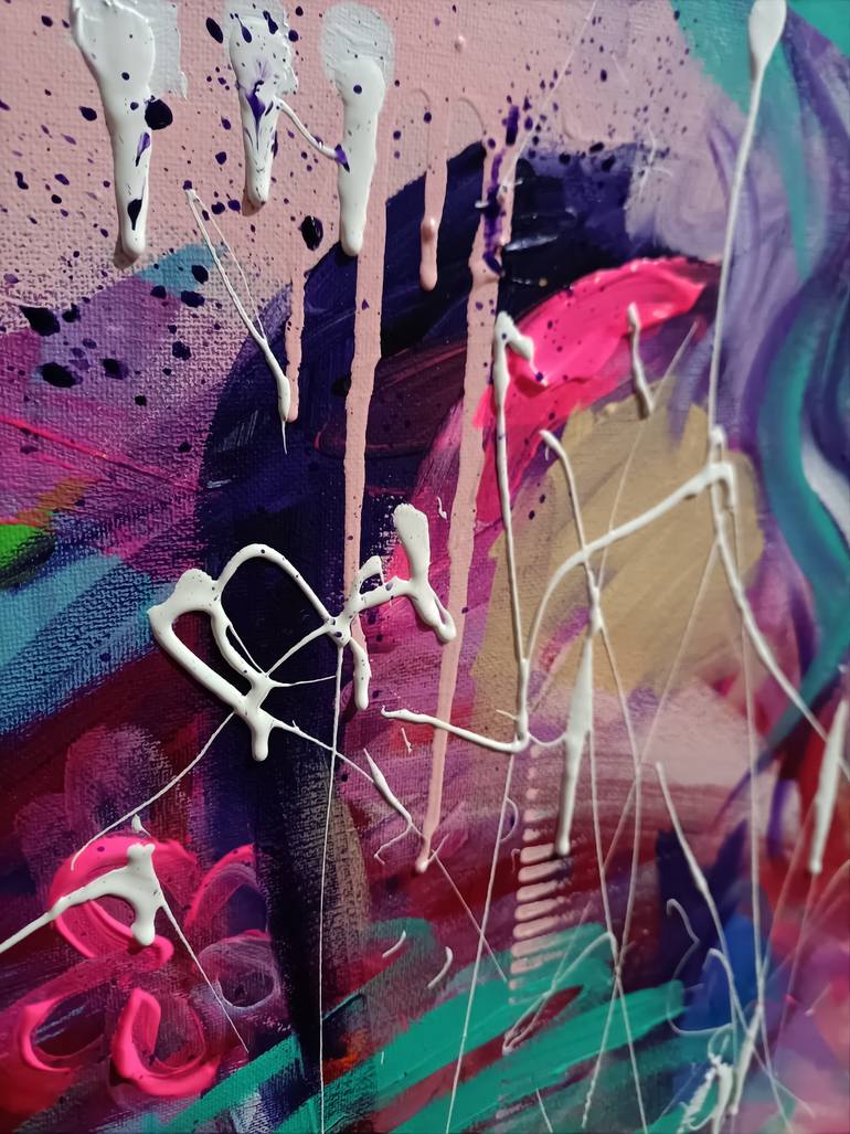 Emotions - original acrylic painting on canvas, interior decor, large ...