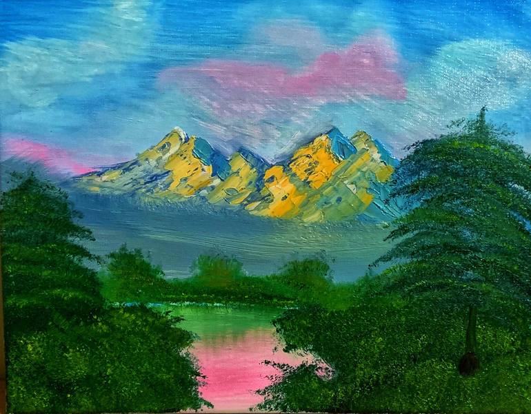 Peaceful Serenity Painting by Audra Wheeler | Saatchi Art