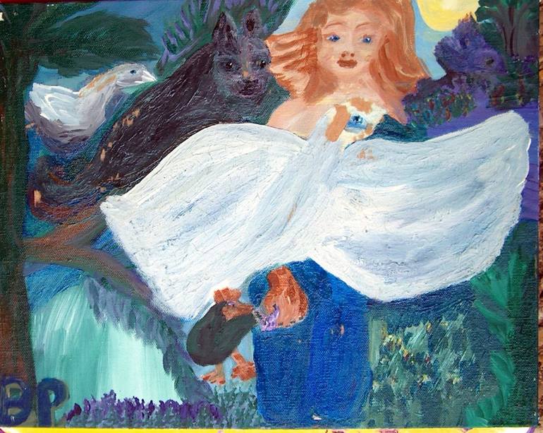 Garden scene Painting by Beverly Peters | Saatchi Art