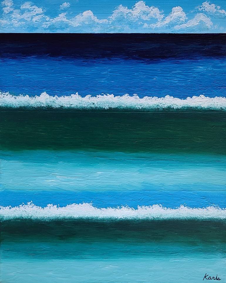 ocean alive5 Painting by Karis Kim | Saatchi Art
