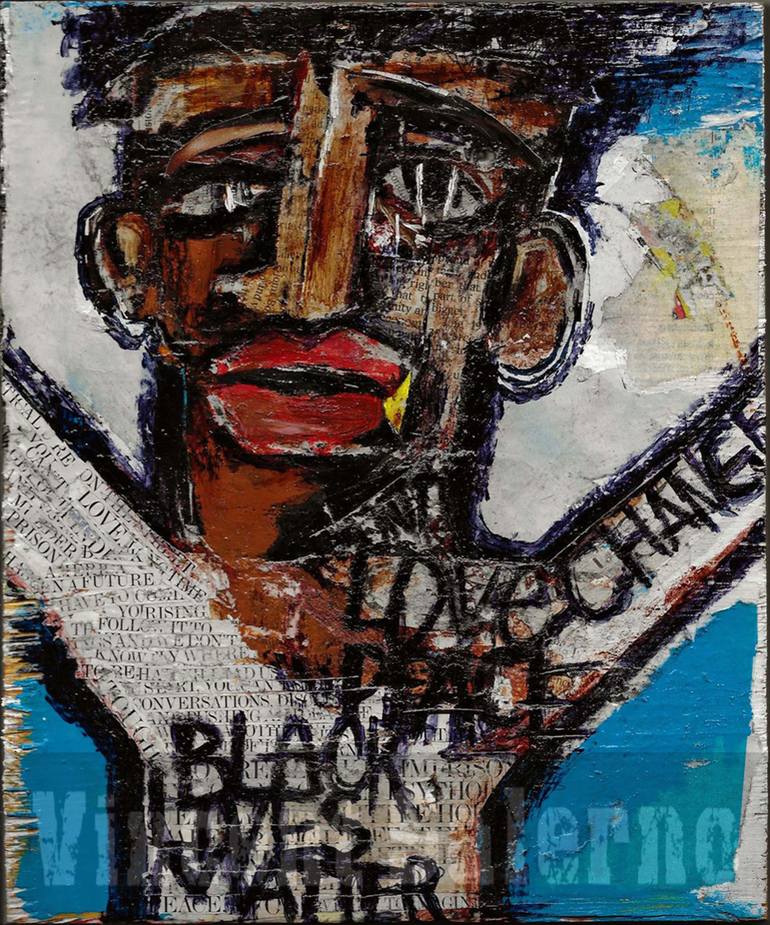 BLACK LIVES MATTER - Original Art On Wood Collage by Vincent Salerno ...