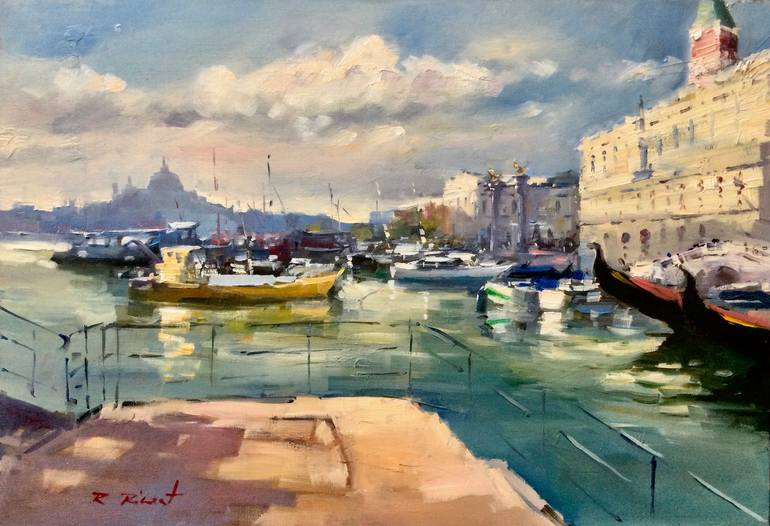 VENISE DE LA TERRASSE Painting by ROBERT RICART | Saatchi Art