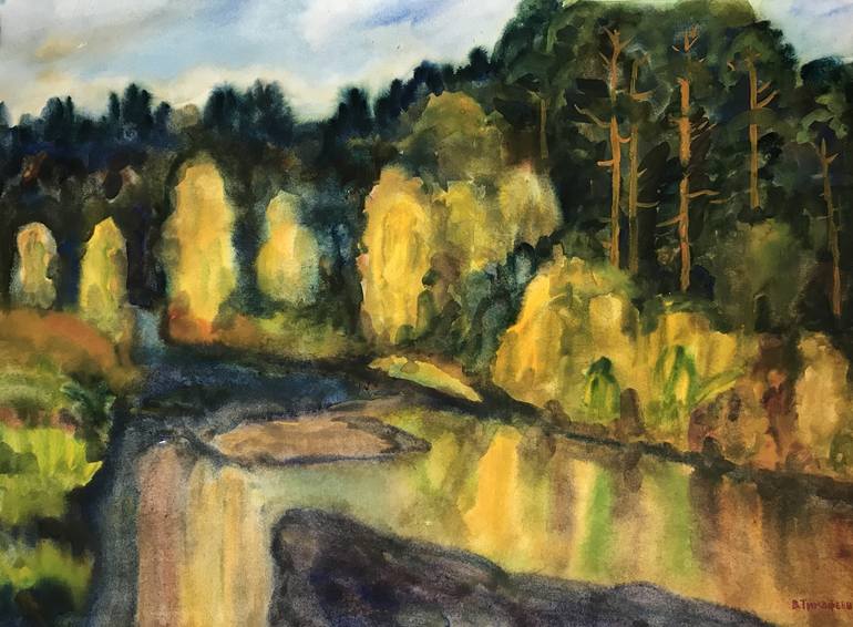 Autumn is coming Painting by Valery Timofeev | Saatchi Art