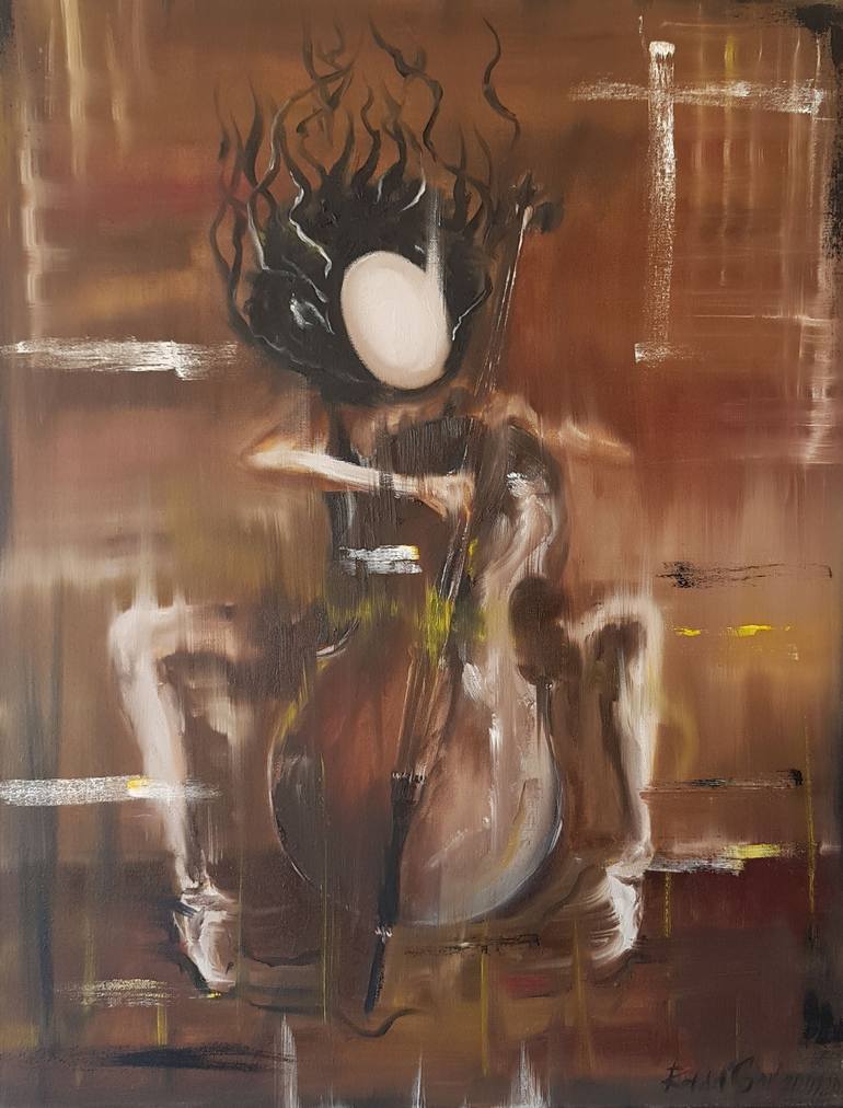 The birth of music Painting by Rada Gor | Saatchi Art