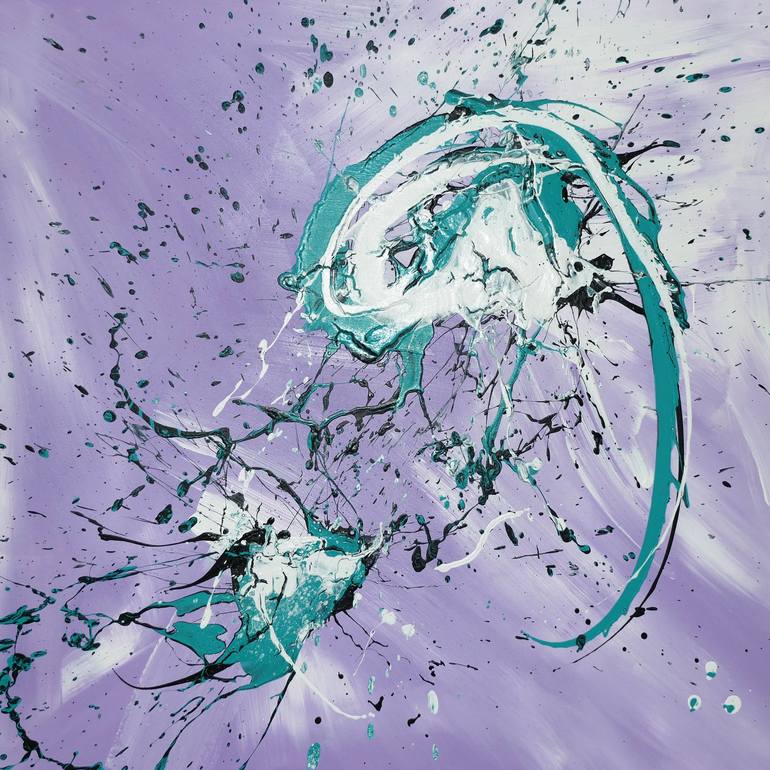 THE BIG WHALE: Abstract Oceanic Symphony Painting by Joaquin De Mondo ...