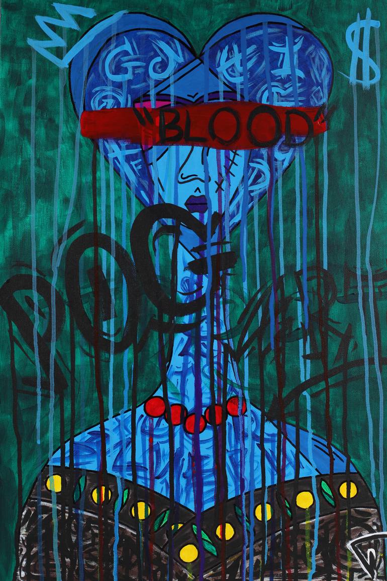 Blue Blood Painting by Konstantin Telnykh | Saatchi Art