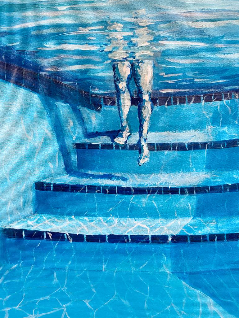 Stepping In Painting by Tammy Flynn Seybold | Saatchi Art