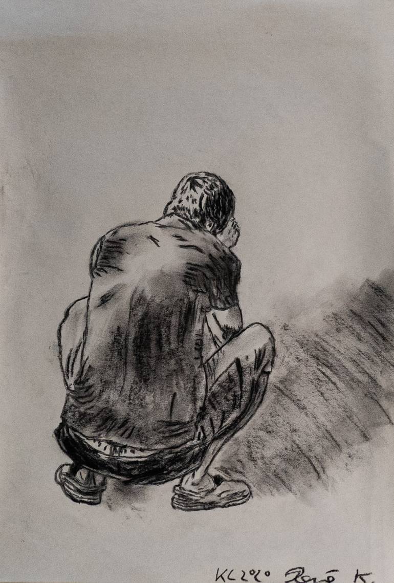 Emptiness Drawing by Rene Klotzer | Saatchi Art