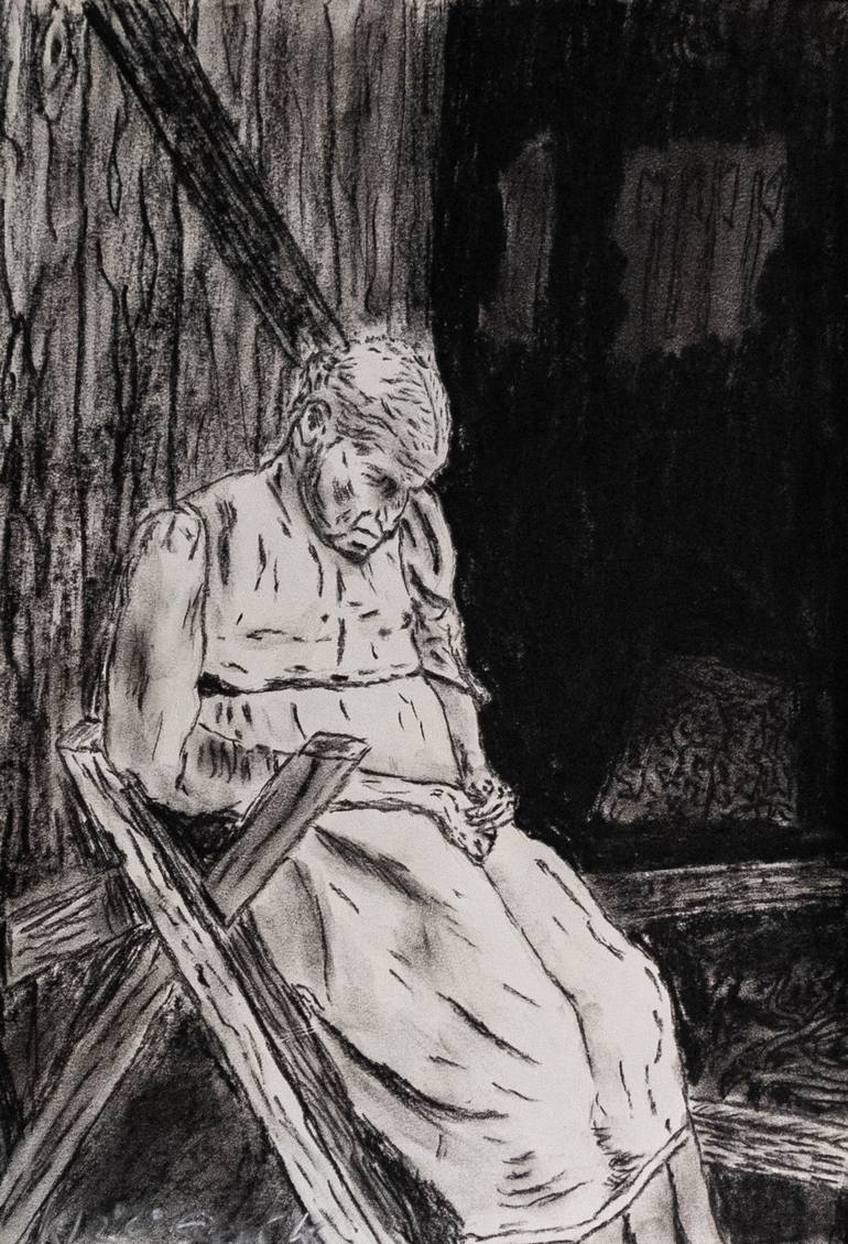 Inner Peace Drawing by Rene Klotzer | Saatchi Art