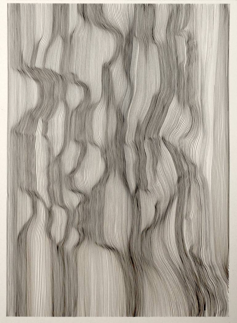 EACH LINE ONE BREATH - SOLD Drawing by John Franzen | Saatchi Art