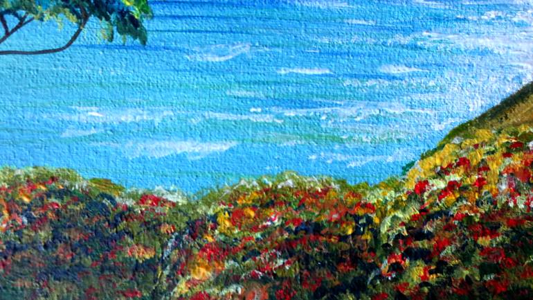 Walking to the sea Painting by Kateryna Komar | Saatchi Art