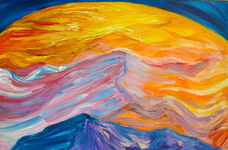 Creation of the world (abstract rocks of Antelope Canyon) Painting by ...